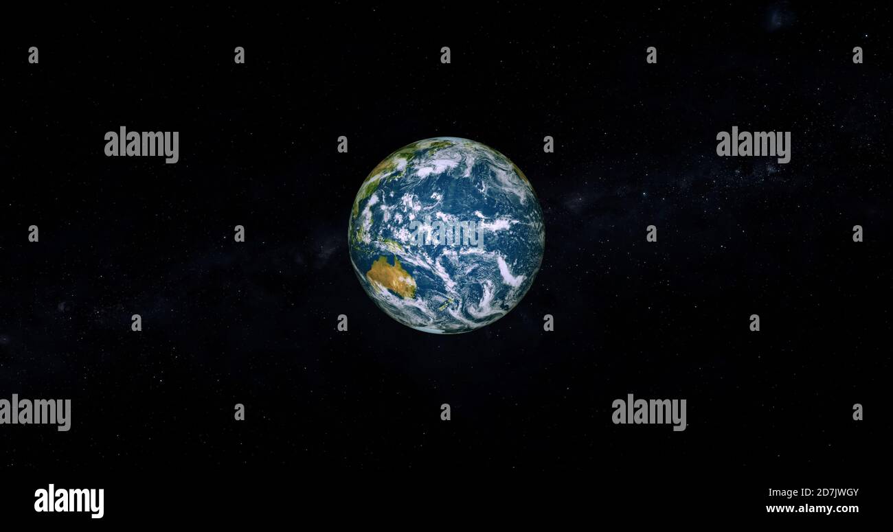 Beautiful photo realistic 3d earth on space. .front view of the earth ...