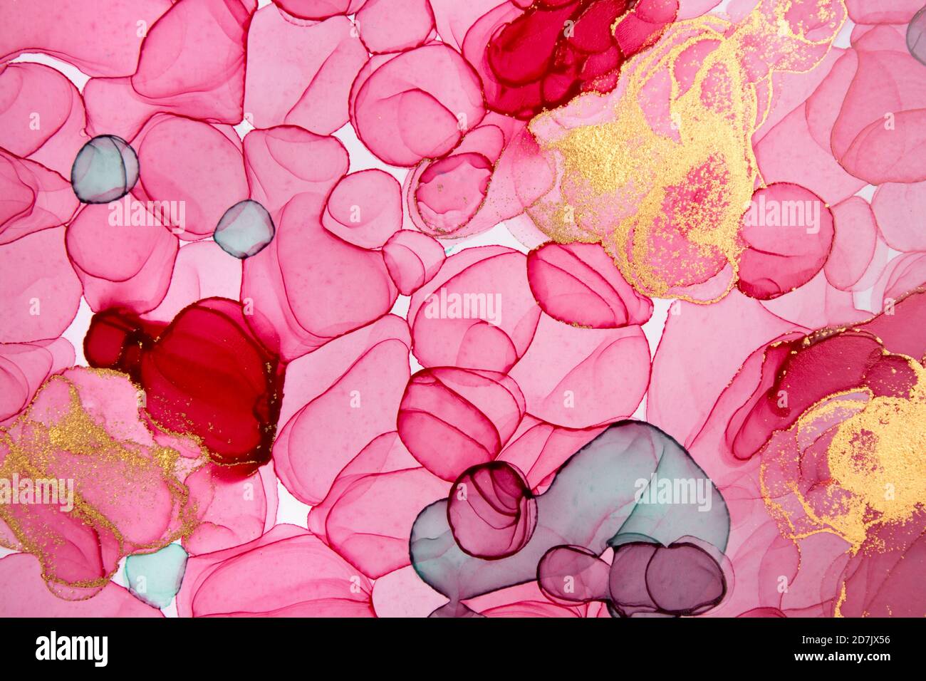 Green and pink pattern isolated on white background. Transparent ...