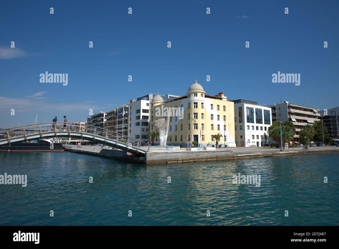 Volos city, Greece. beautiful landscape, combines sea and mountain ...