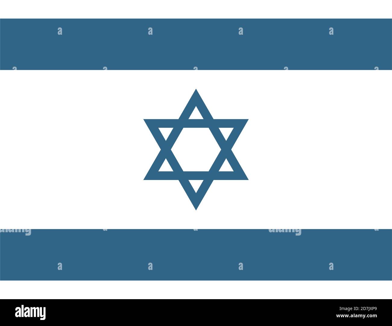 official flag of Israel national symbol flat icon vector illustration ...