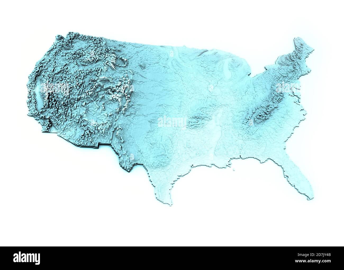 Usa topology map hi-res stock photography and images - Alamy