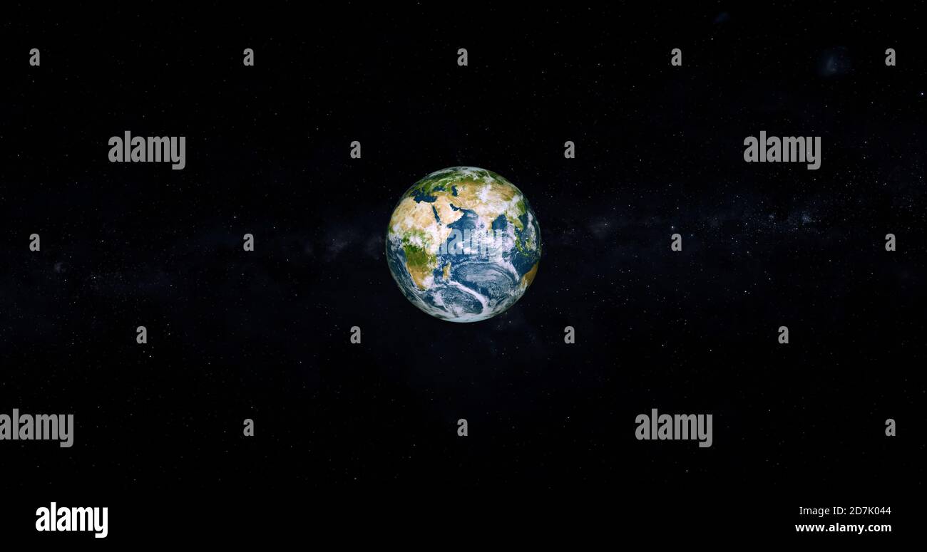 Beautiful photo realistic 3d earth on space. .front view of the earth ...