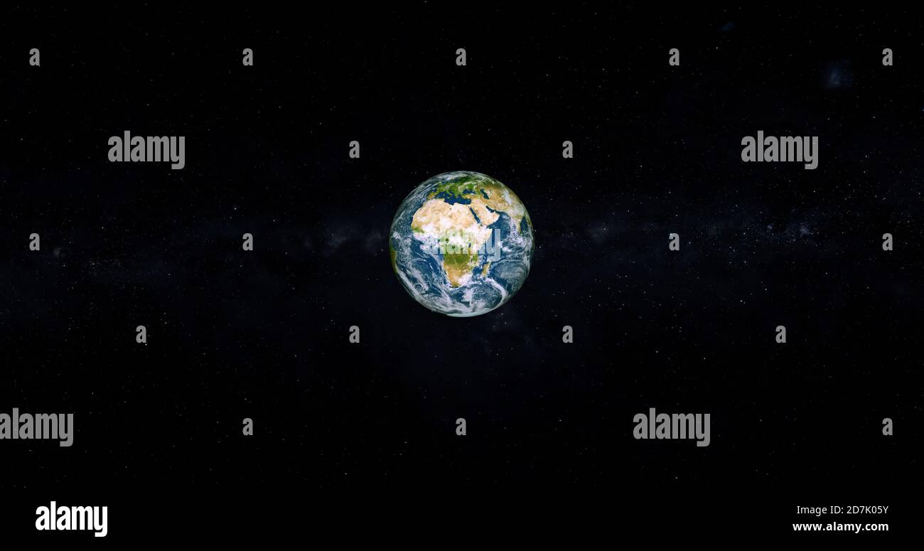 Beautiful photo realistic 3d earth on space. .front view of the earth ...