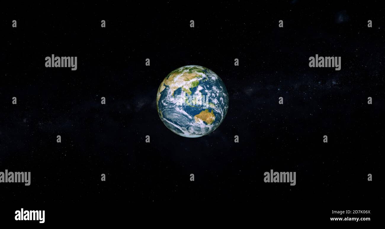 Beautiful photo realistic 3d earth on space. .front view of the earth ...