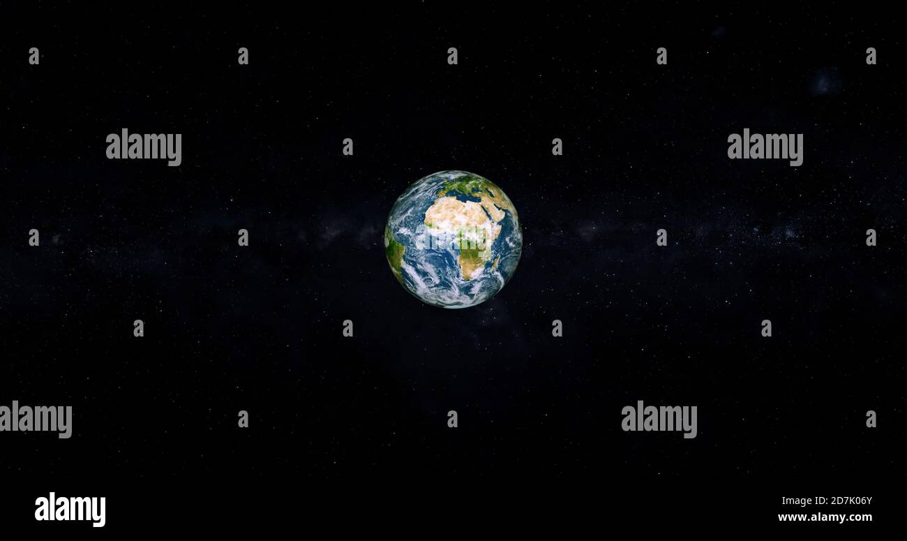 Beautiful photo realistic 3d earth on space. .front view of the earth ...