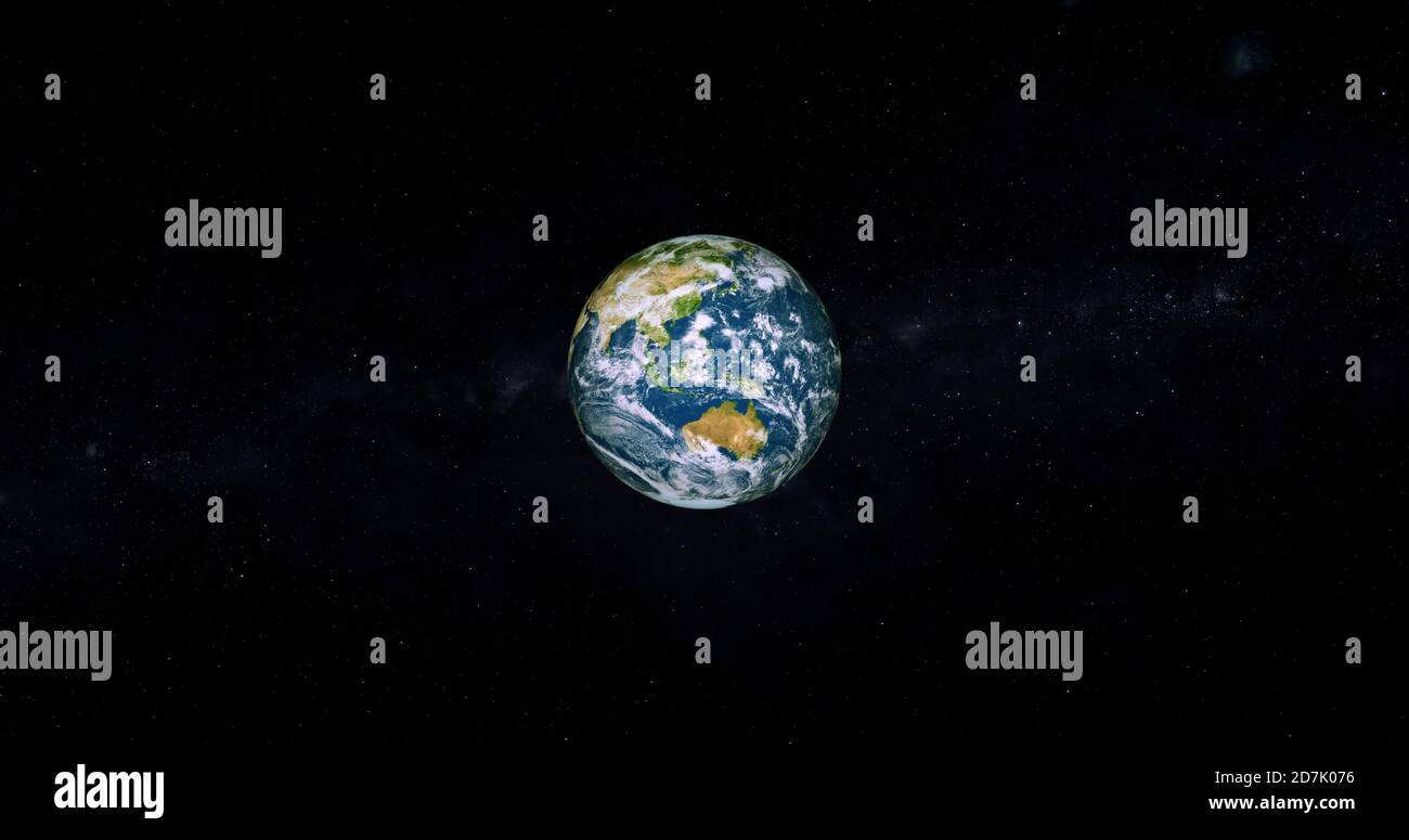Beautiful photo realistic 3d earth on space. .front view of the earth ...