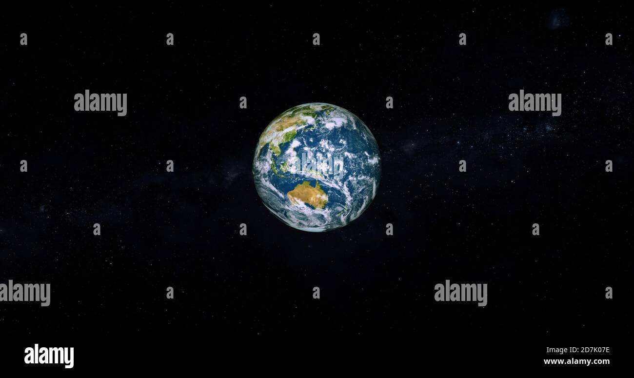 Beautiful photo realistic 3d earth on space. .front view of the earth ...