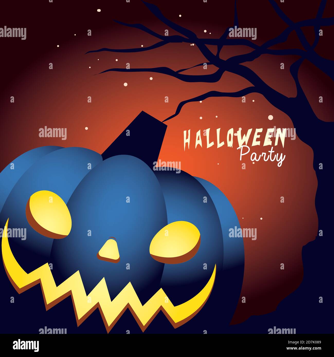 Pumpkin Tree Cartoon