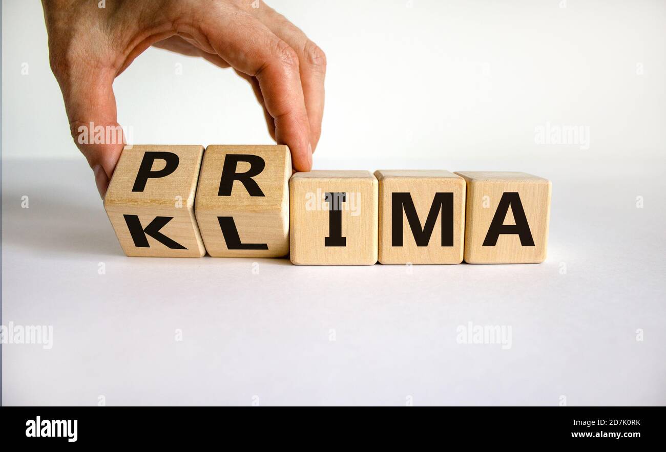 Dice form the German words 'Prima Klima' which can be translated by ...