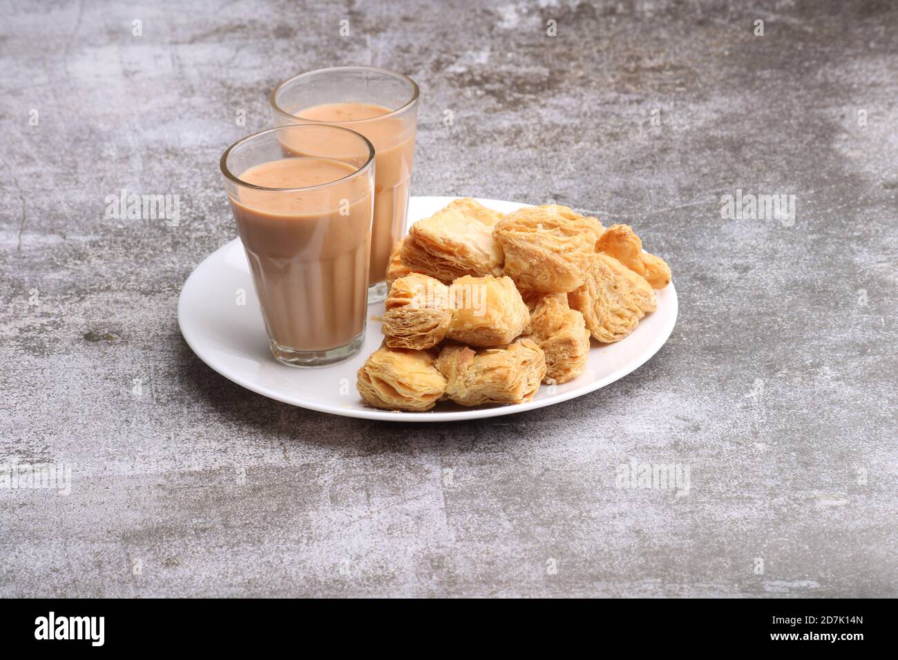 indian khari or kharee or salty Puff Pastry Snacks, served with indian ...