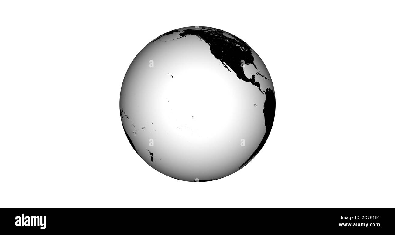 Black and white earth globe .Black and white earth planet isolate on ...