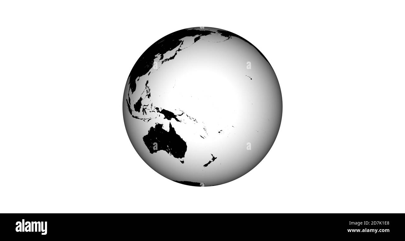 Black and white earth globe .Black and white earth planet isolate on ...