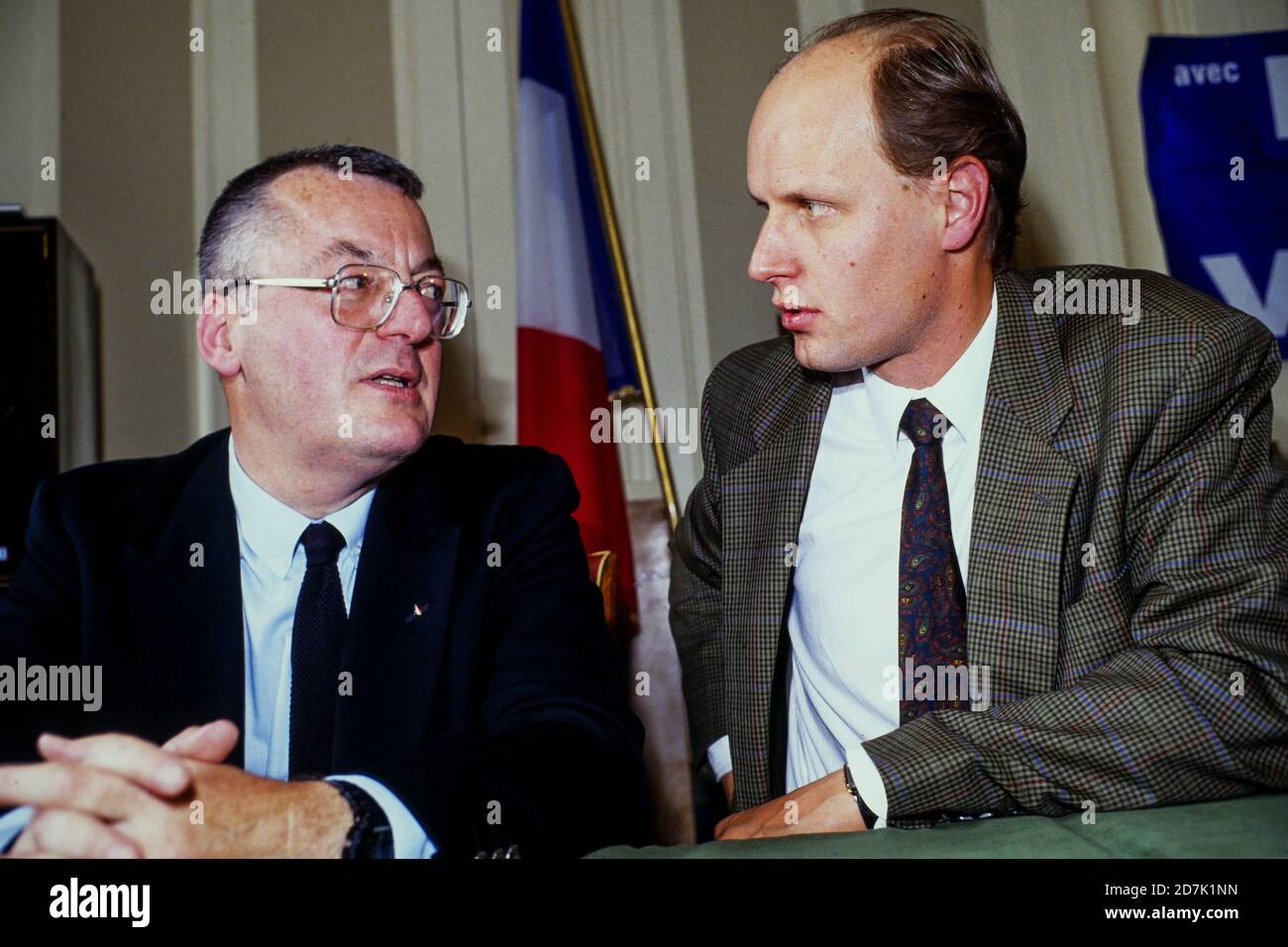 Carl Lang meets Rhone National Front leaders, Villeurbanne, France ...