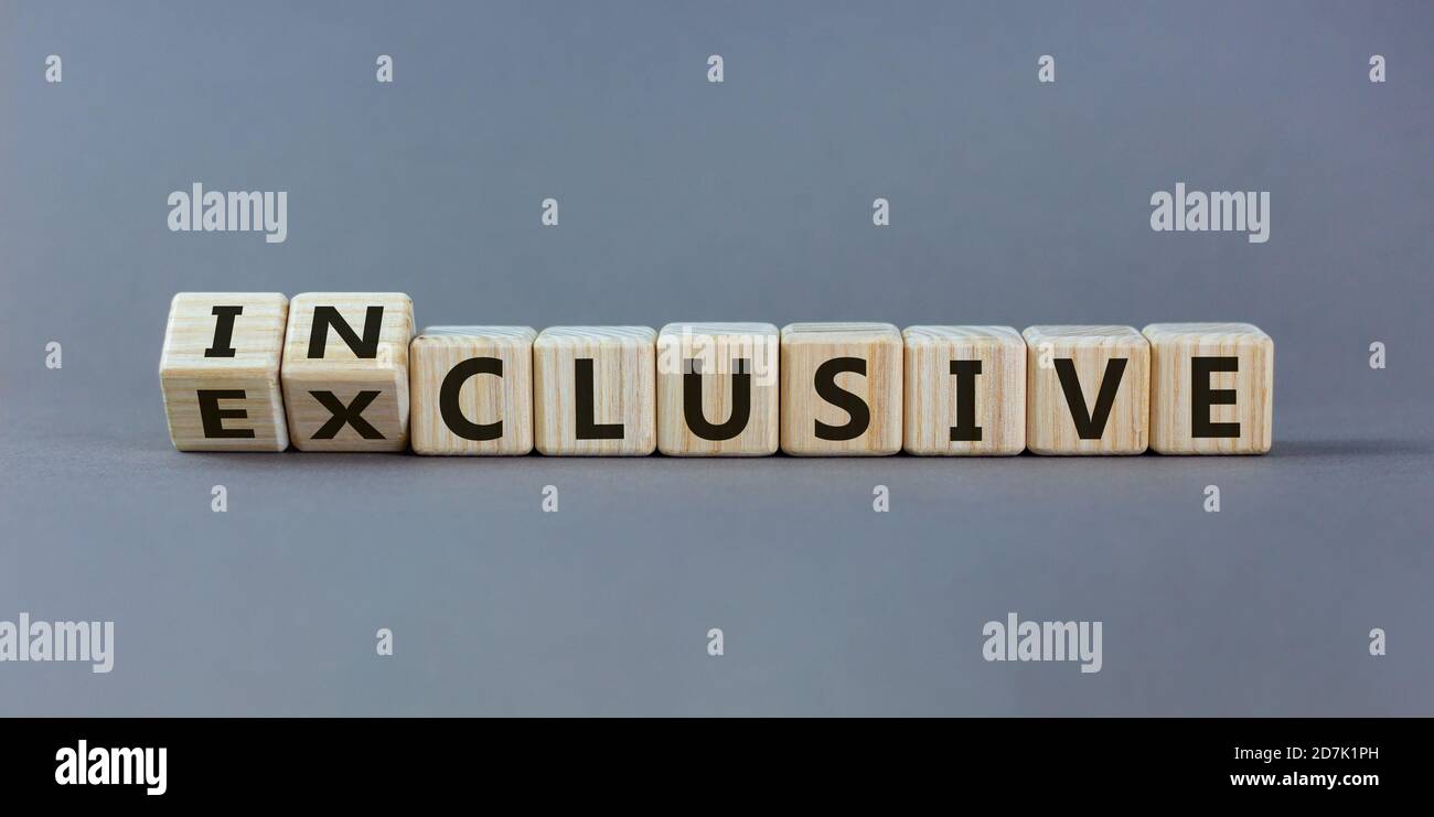 Symbol for a better inclusion. Inverted cube and changed word exclusive ...