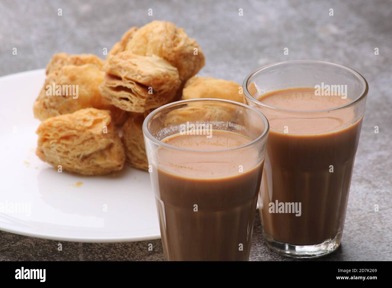indian khari or kharee or salty Puff Pastry Snacks, served with indian ...