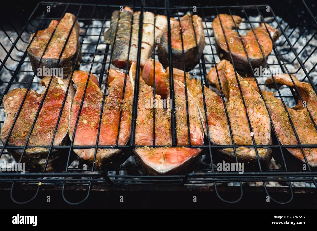 Roast baked fish steak hi-res stock photography and images - Alamy