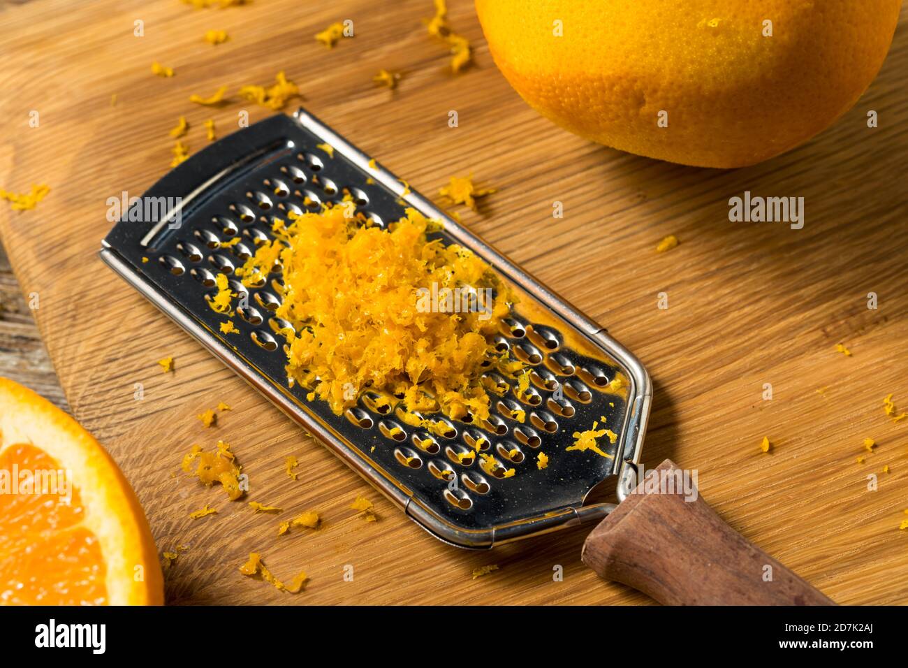 Raw Organic Orange Zest Ready to Cook With Stock Photo - Alamy