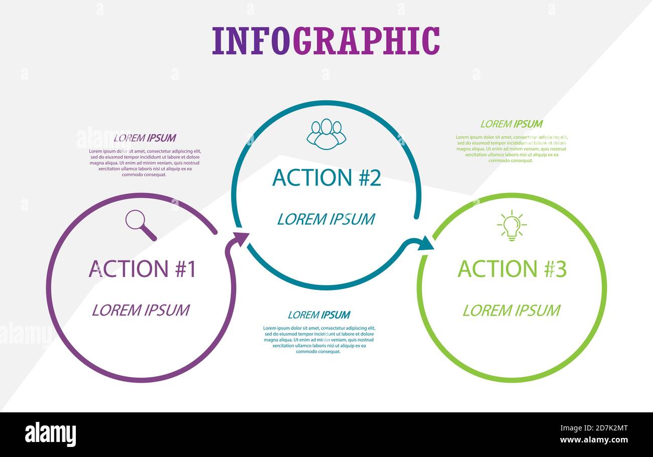 Infographics with icons for business, Finance, project, plan, or ...