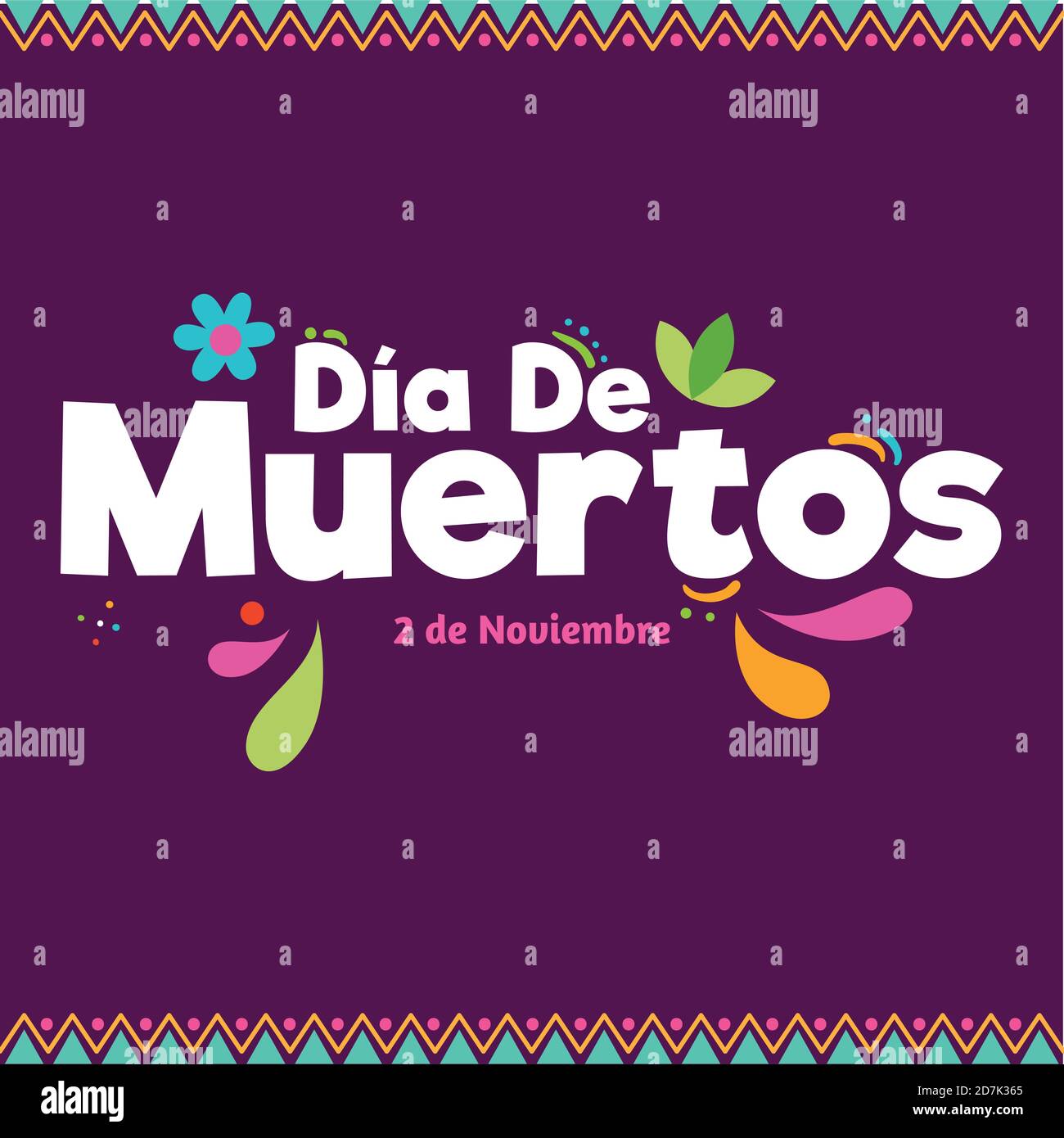 Dia de los muertos poster. Day of the Dead - Vector Stock Vector Image ...