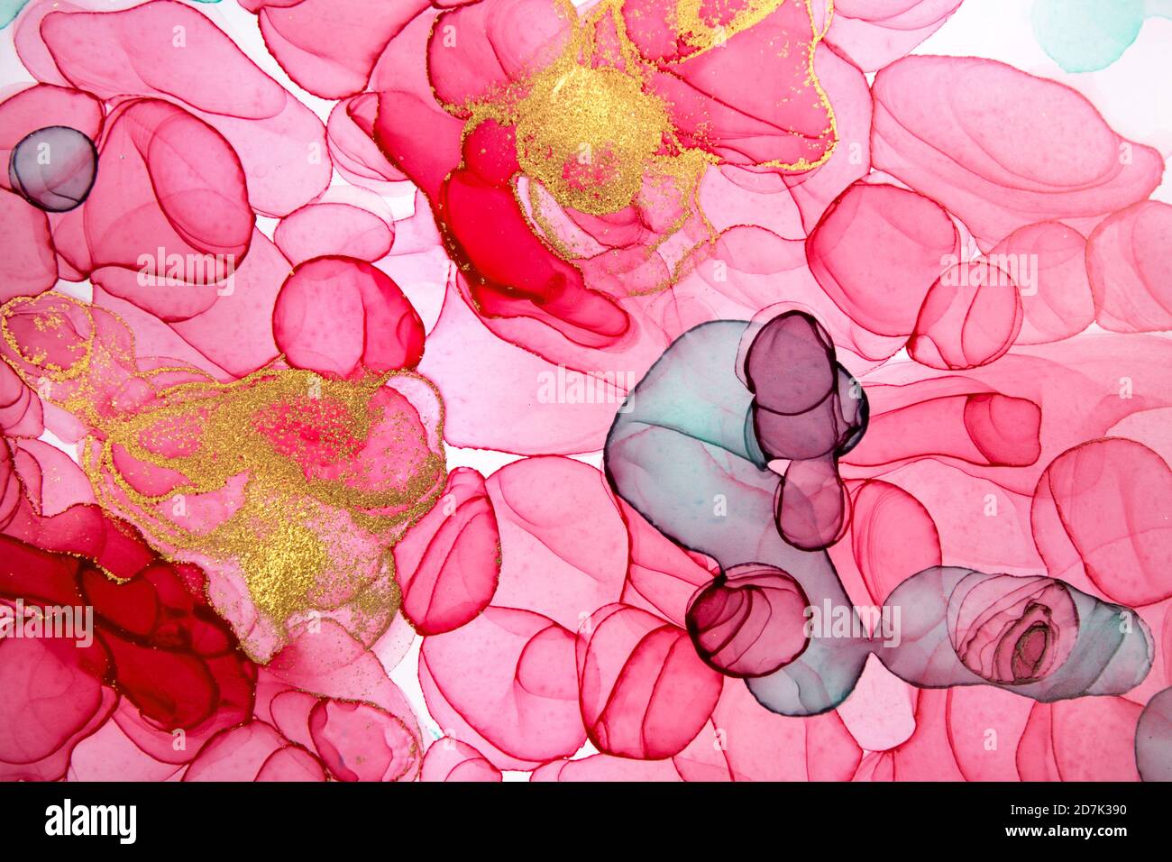 Green and pink pattern isolated on white background. Transparent ...