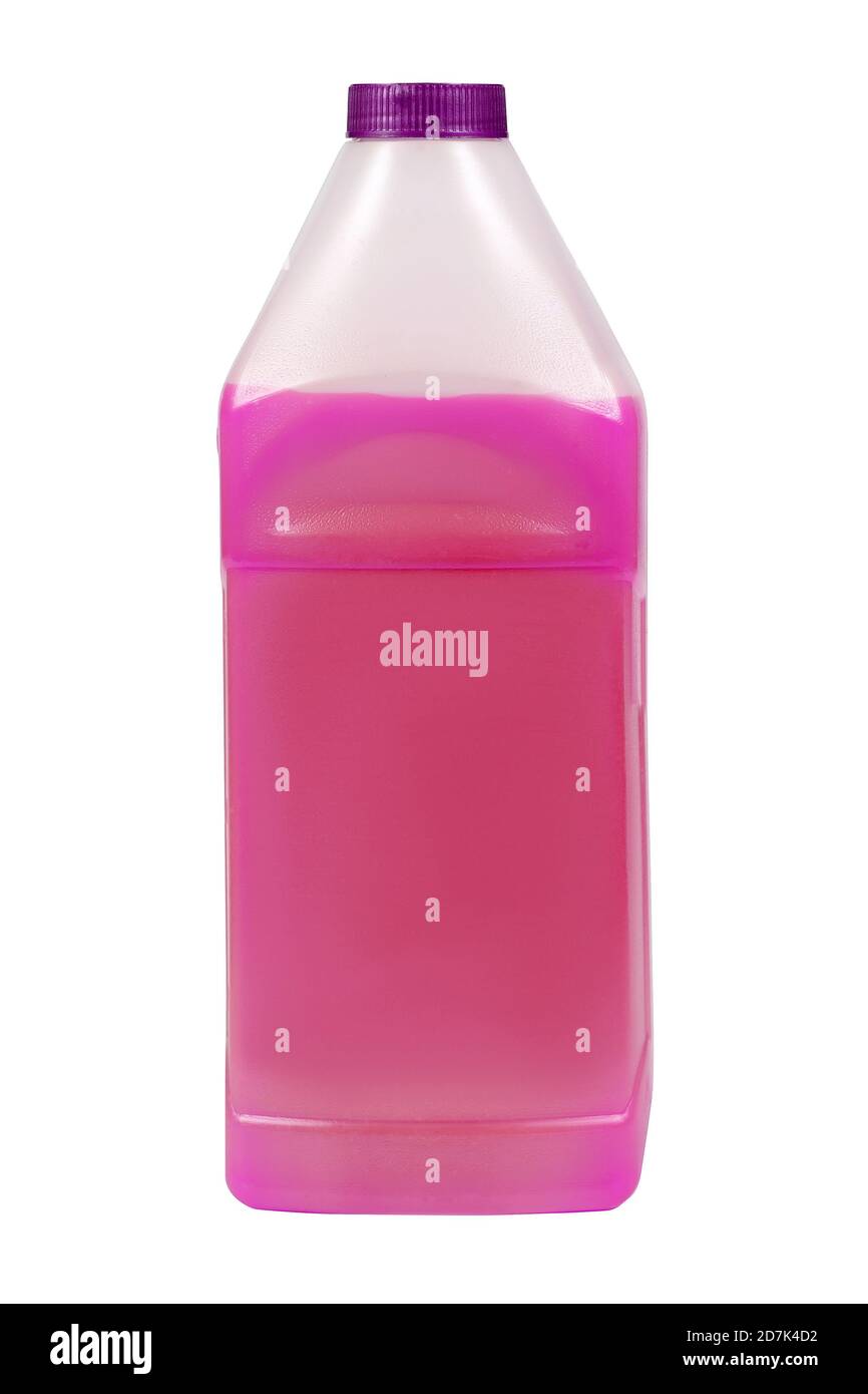 Violet antifreeze in a 1-liter canister. Non-freezing cleaning liquid ...