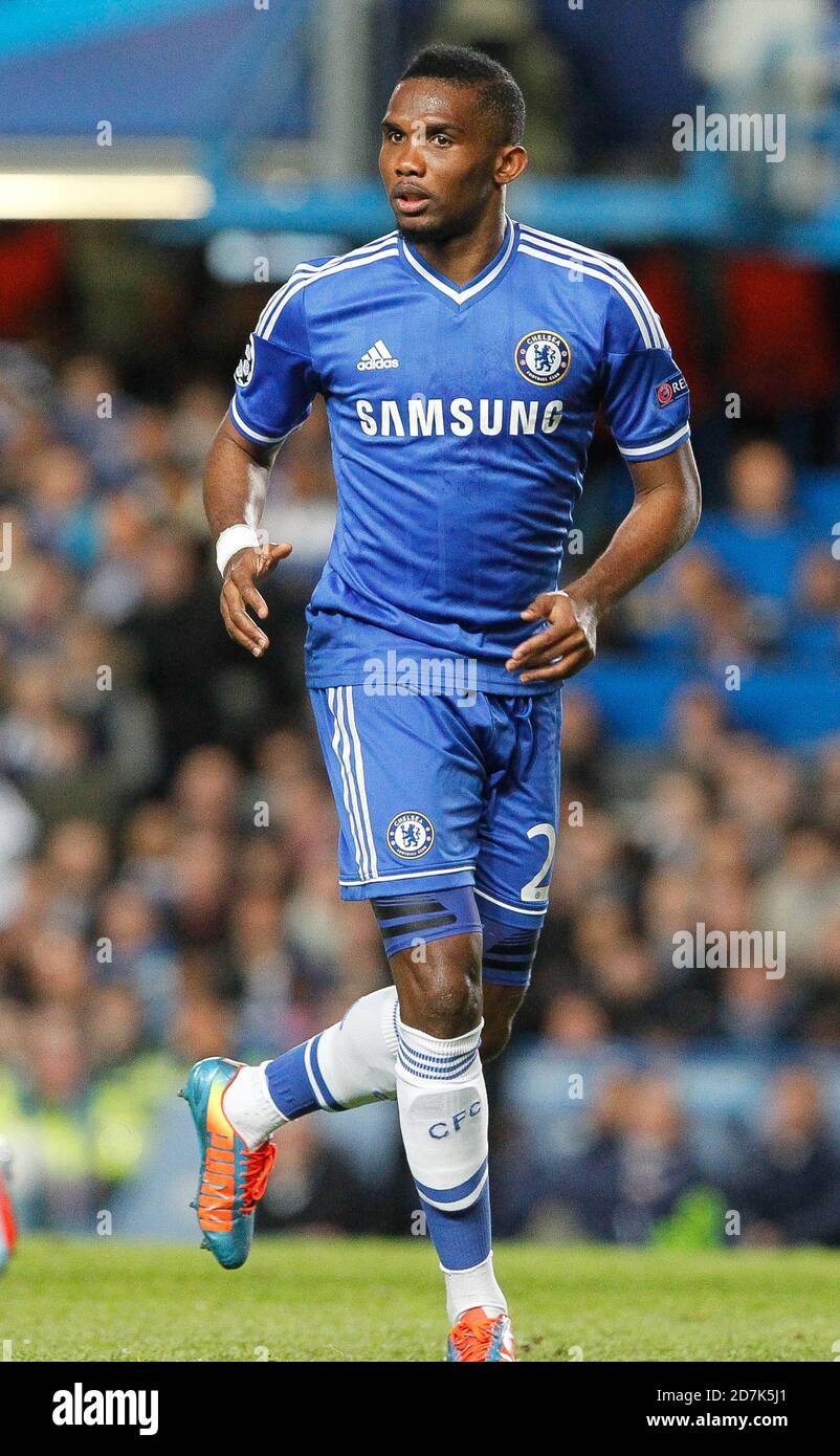Samuel Eto'o of FC Chelsea during the UEFA Champions League, football ...