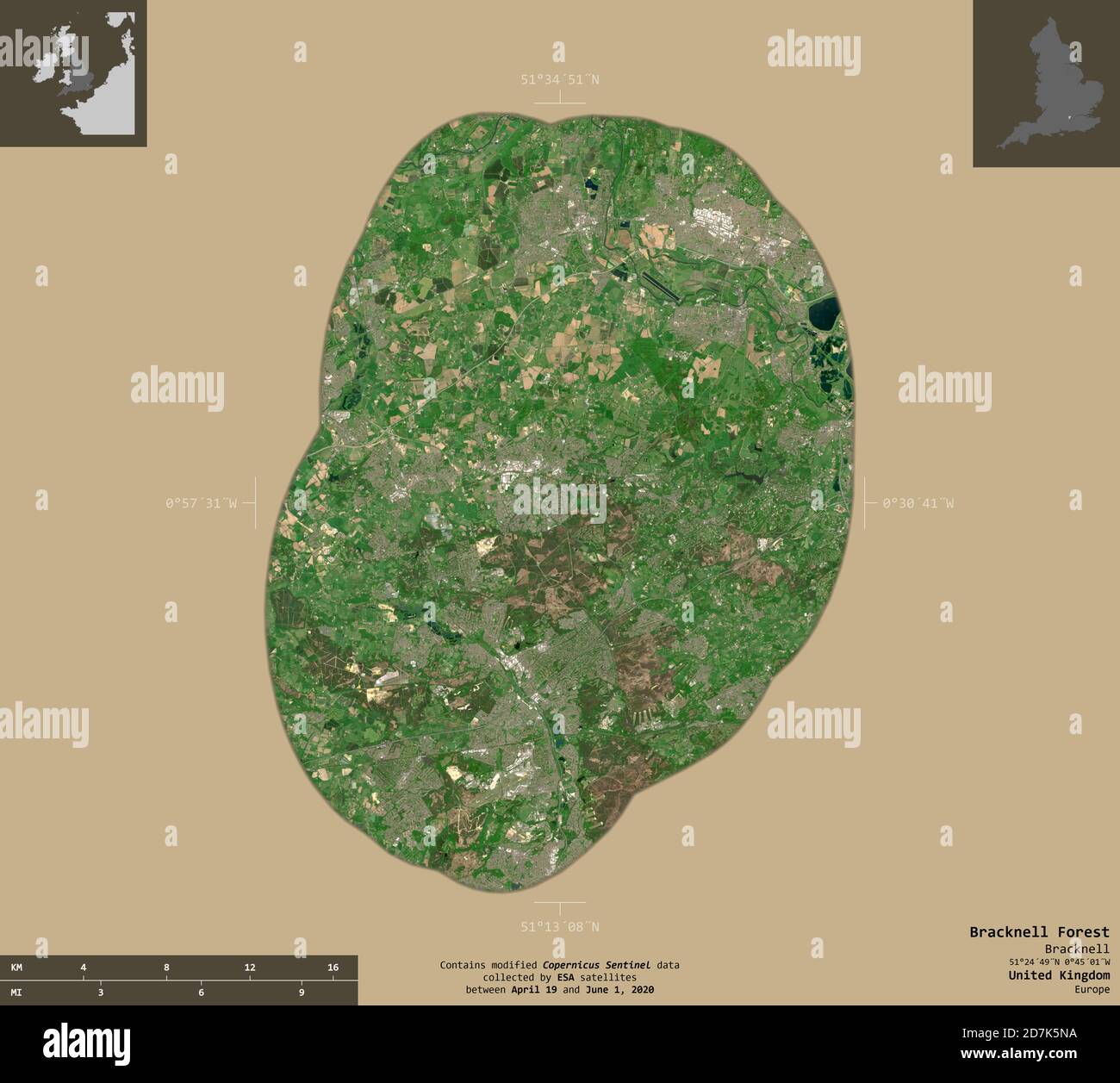 Bracknell map hi-res stock photography and images - Alamy