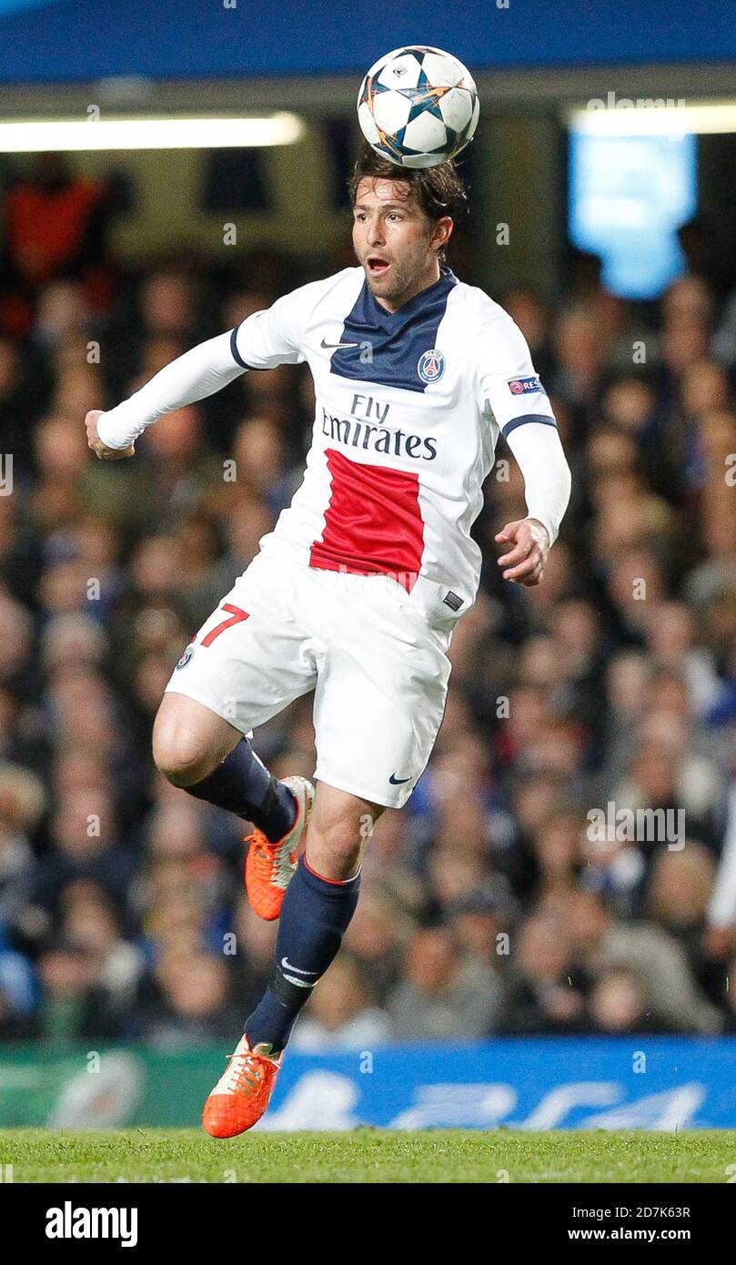 Maxwell of Paris Saint Germain during the UEFA Champions League ...