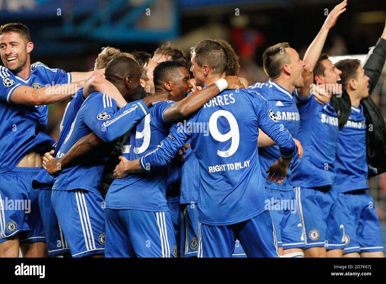 Célébration Victory FC Chelsea during the UEFA Champions League ...