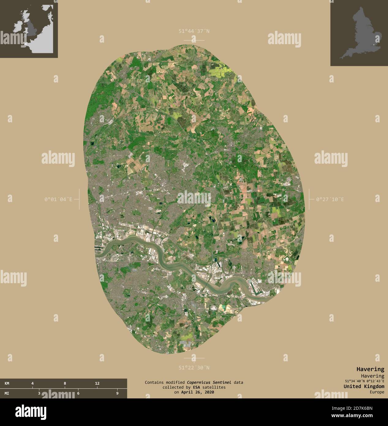 Havering map hi-res stock photography and images - Alamy