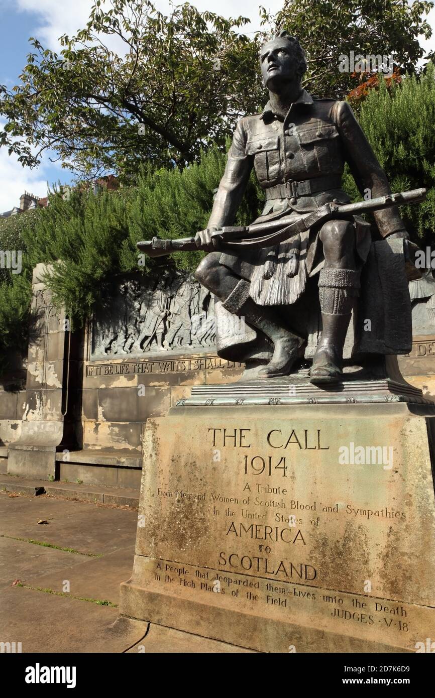 The Scottish American Memorial or "The Call 1914", erected in 1927 ...