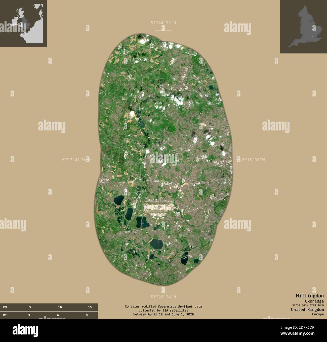 Hillingdon map hi-res stock photography and images - Alamy