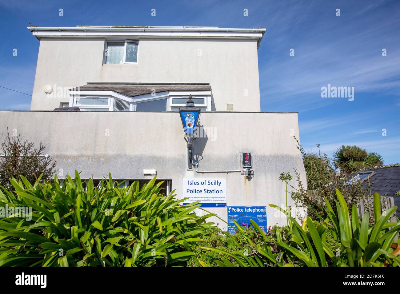 The police station in Hugh Town, St Mary’s Scilly Isles Stock Photo - Alamy
