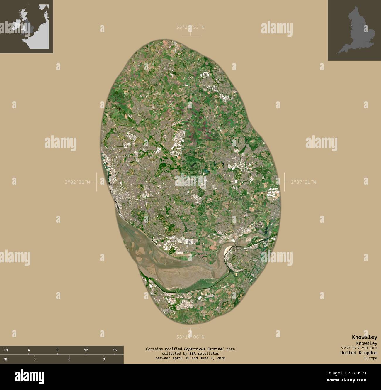 Knowsley map hi-res stock photography and images - Alamy