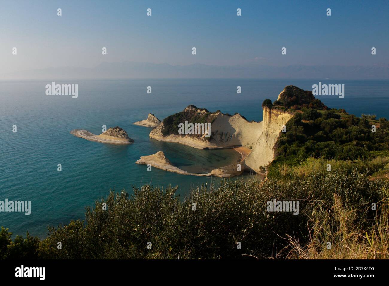 Greece, Corfu, island landscape Stock Photo - Alamy