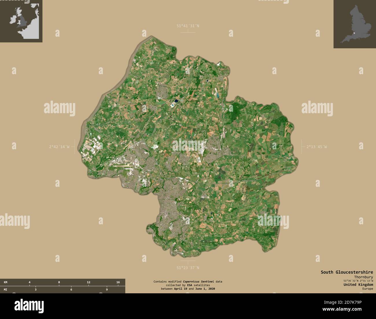 Map of south gloucestershire hi-res stock photography and images - Alamy