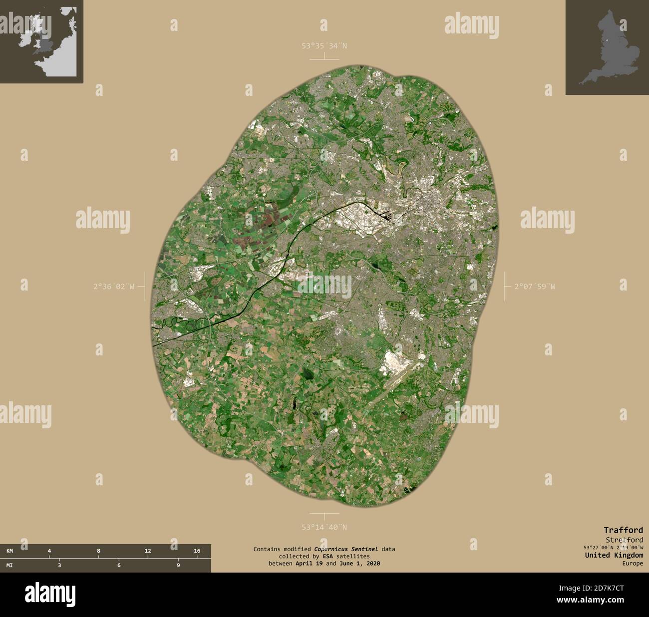 Map of stretford hi-res stock photography and images - Alamy