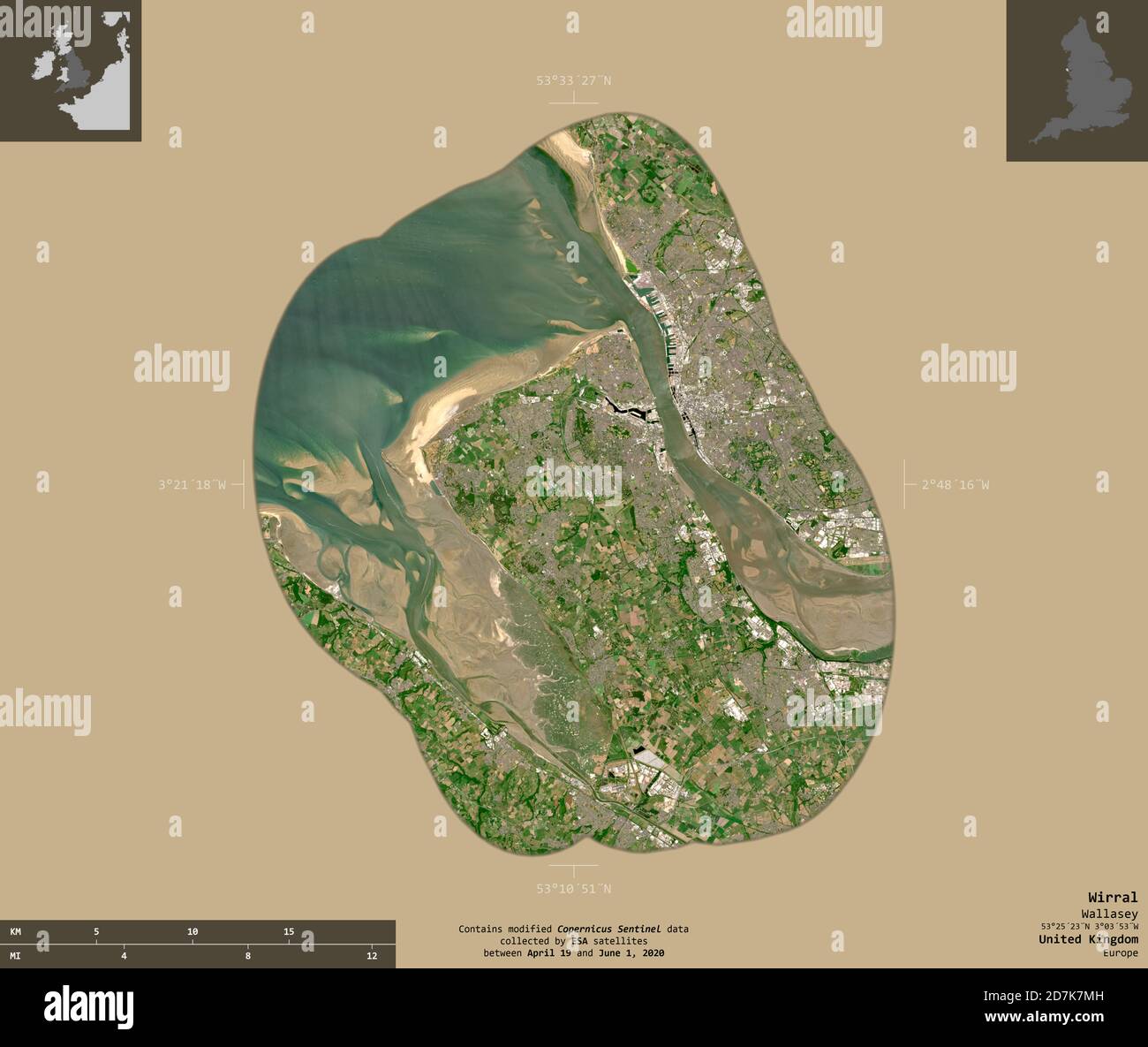 Wallasey map hi-res stock photography and images - Alamy