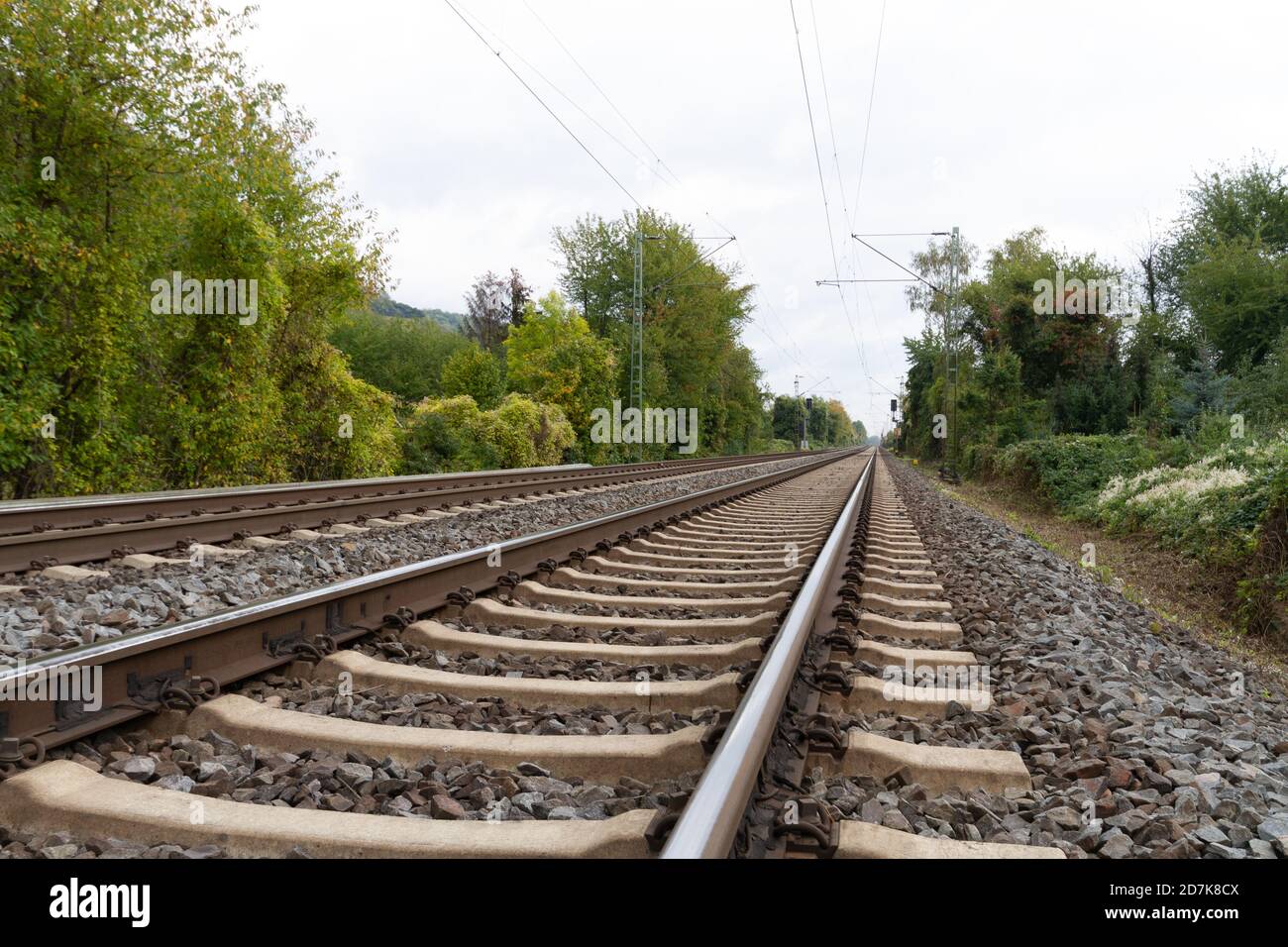 Infinite endless straight railway hi-res stock photography and images ...