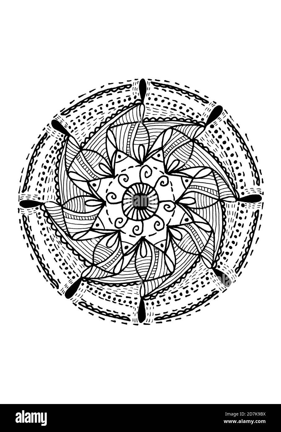 Mandala indian background Cut Out Stock Images & Pictures - Alamy