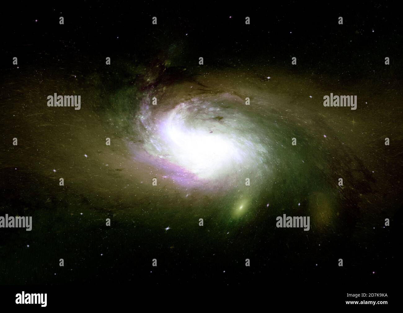 Stars, dust and gas nebula in a far galaxy. Elements of this image ...