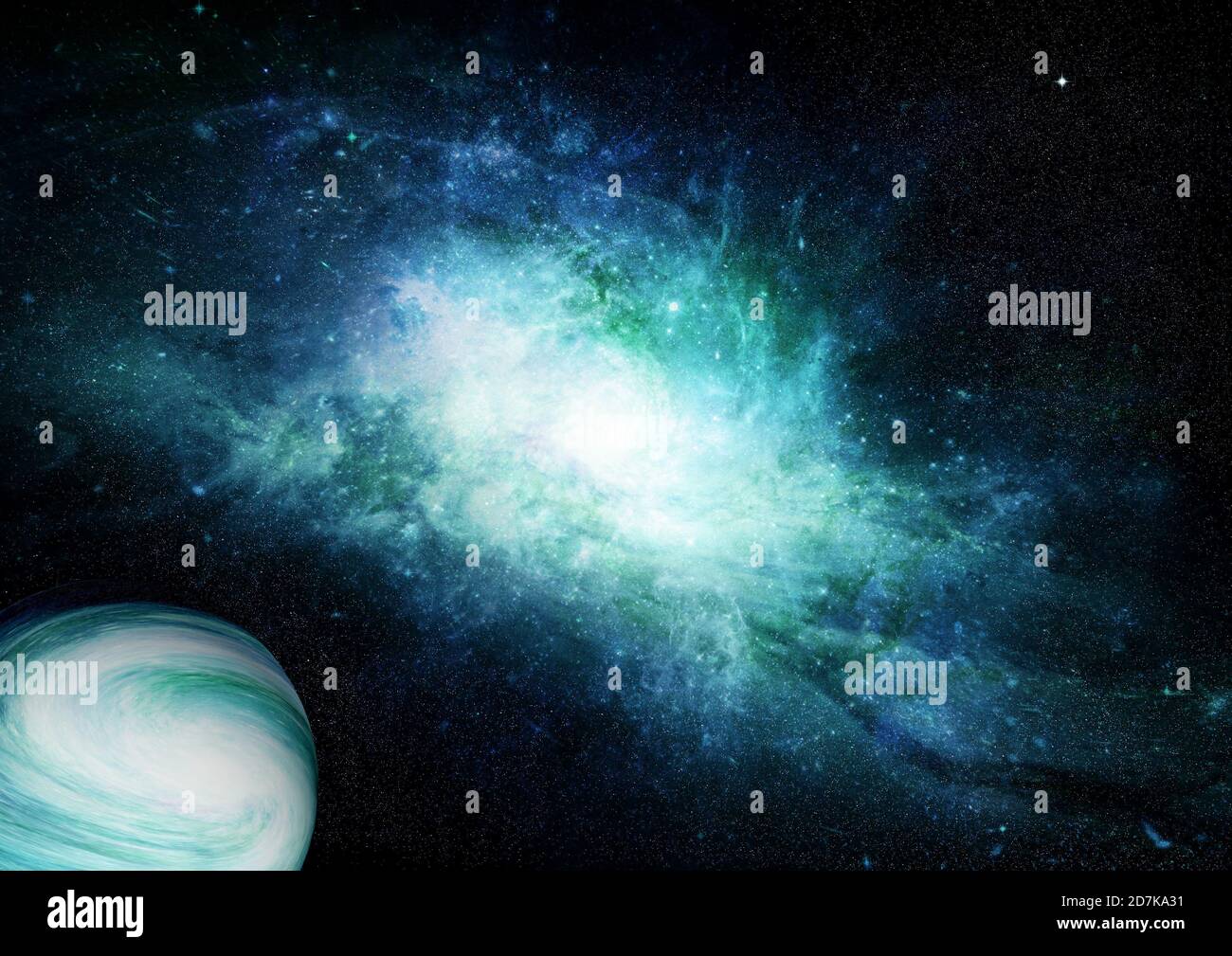 Stars, dust and gas nebula in a far galaxy. Elements of this image ...