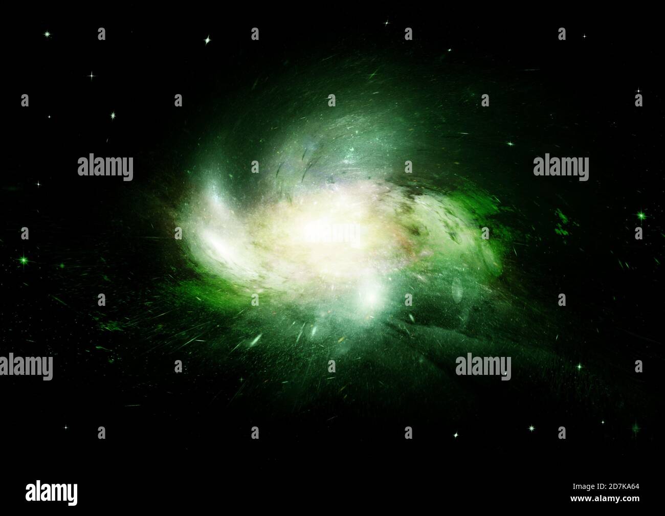 Stars, dust and gas nebula in a far galaxy. Elements of this image ...