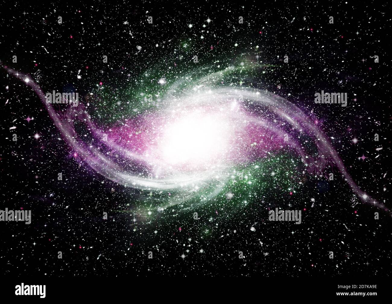 Stars, dust and gas nebula in a far galaxy. Elements of this image ...