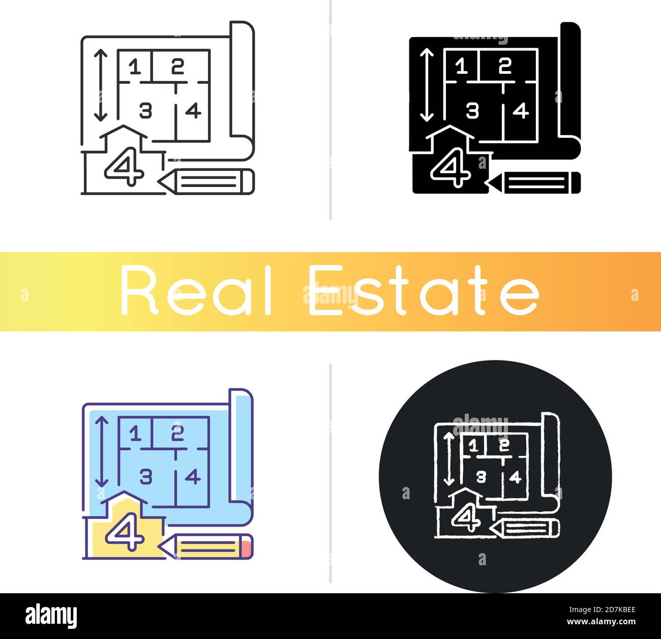 Number of rooms icon Stock Vector Image & Art - Alamy