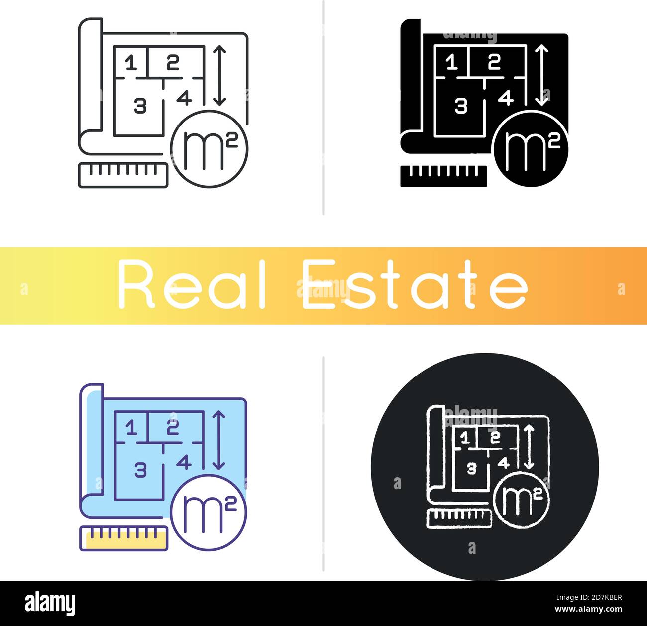 Architect designing floor plan Stock Vector Images - Alamy