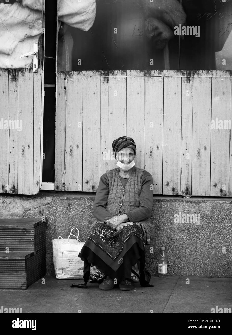 Bucharest/Romania - 10.02.2020: Portrait of a lonely old woman Stock ... Bucharest/Romania - 10.02.2020: Portrait of a lonely old woman Stock ...