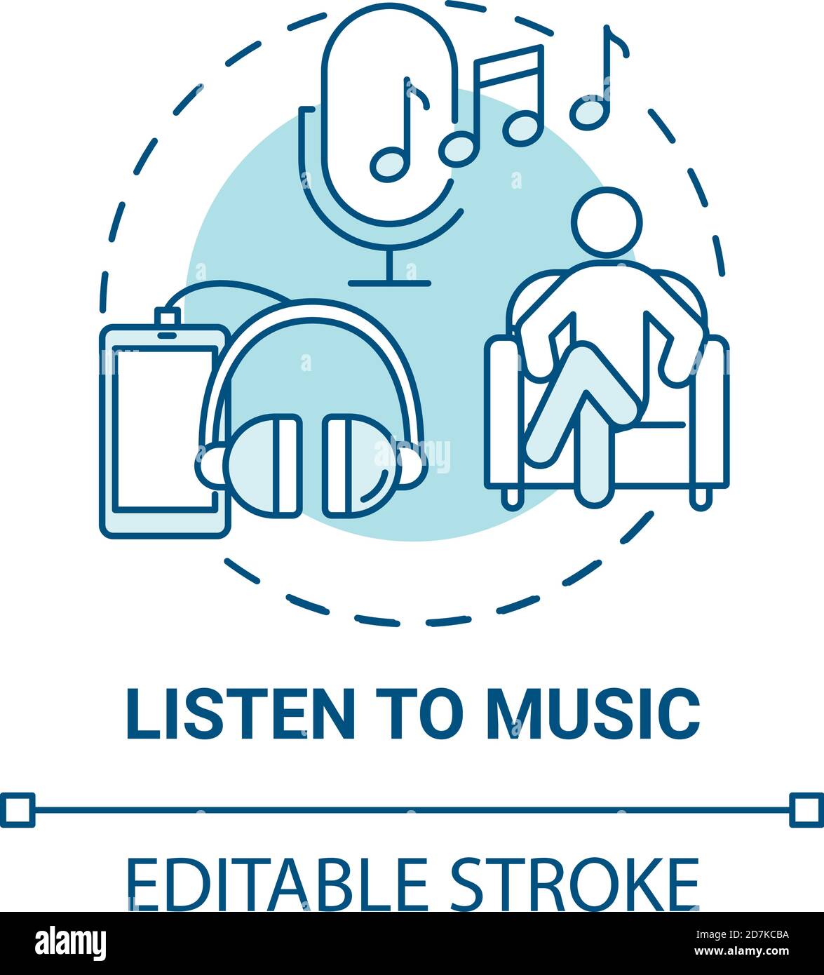 Listen to music concept icon Stock Vector Image & Art - Alamy Listen to music concept icon Stock Vector Image & Art - Alamy