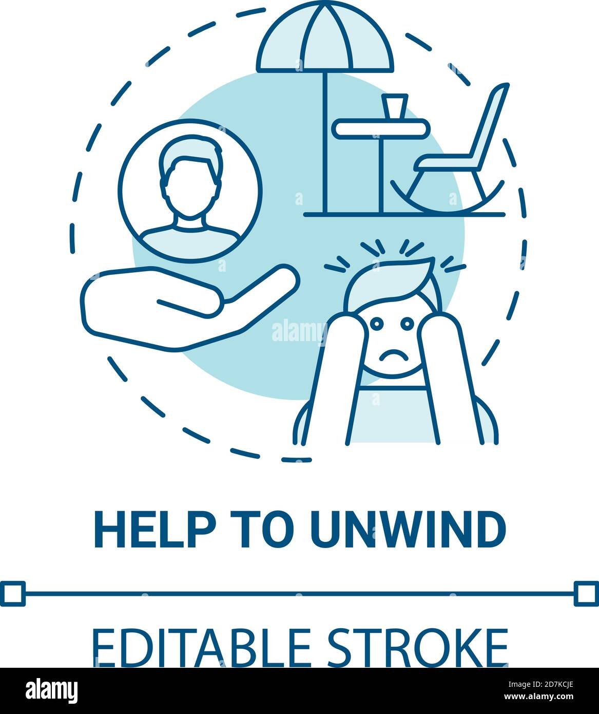 To unwind Stock Vector Images - Alamy