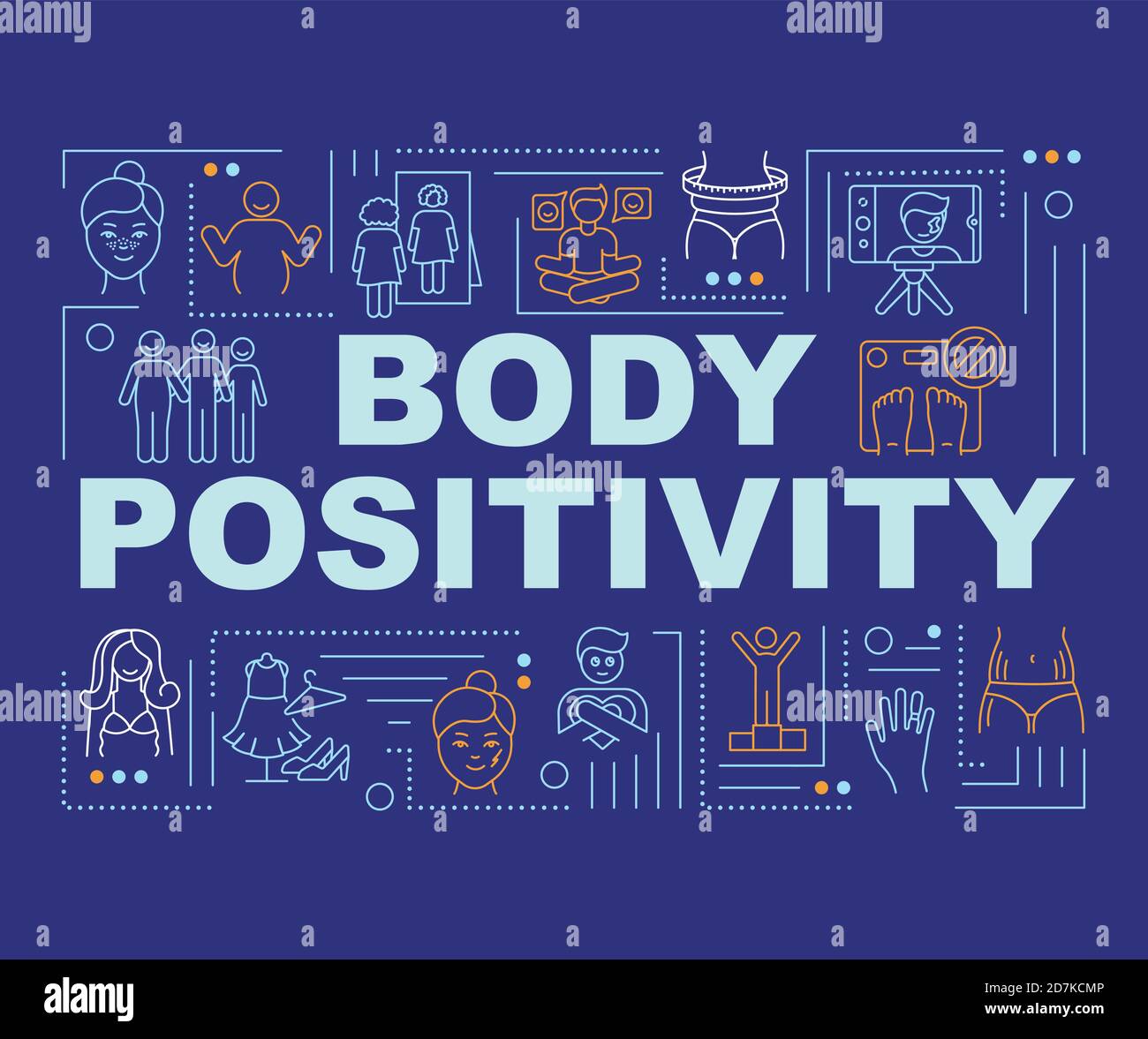 Body positivity word concepts banner Stock Vector Image & Art - Alamy